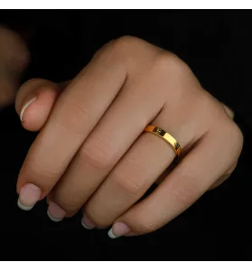 21 karat gold wedding ring, made in Turkey